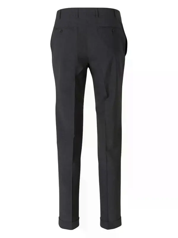 Canali Wool Tailored Trousers - Grey