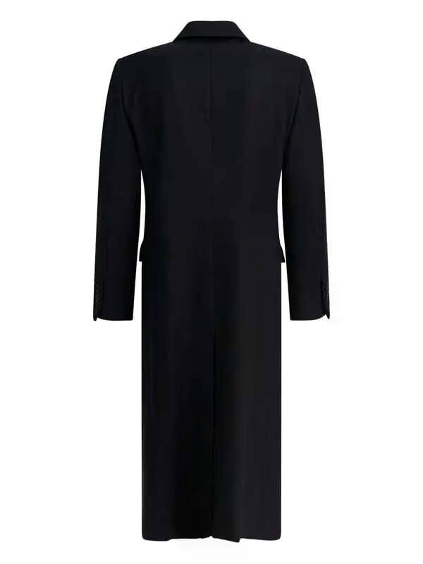TOM FORD Double-breasted Notched Coat - Black