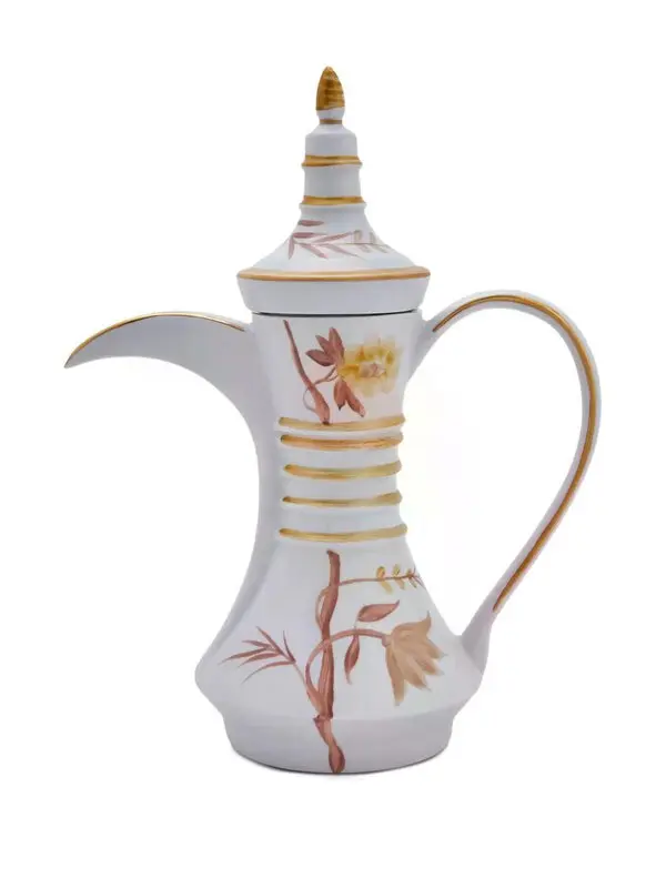 MARIE DAAGE Bouquet De Vie Dallah Floral-pattern Pot - White