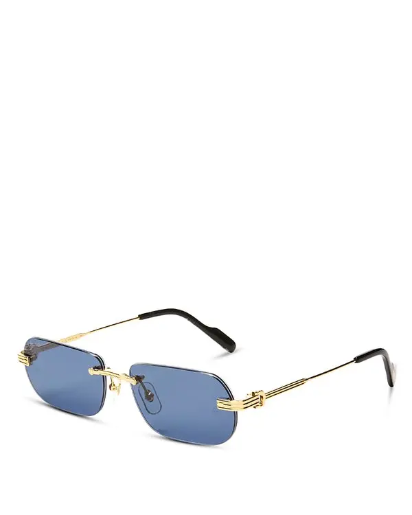 Cartier Rectangle Sunglasses, 55mm - Gold