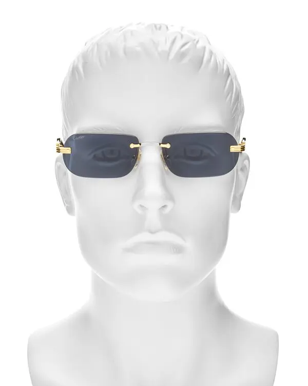 Cartier Rectangle Sunglasses, 55mm - Gold