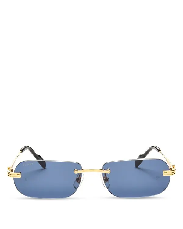 Cartier Rectangle Sunglasses, 55mm - Gold