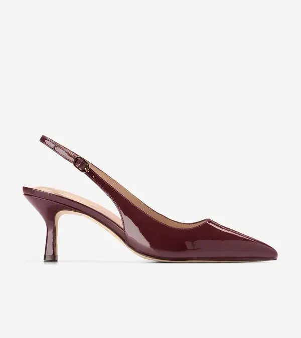 Cole Haan Hansell Sling Back Pumps - Black Garnet