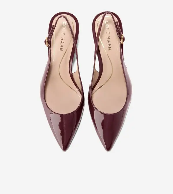 Cole Haan Hansell Sling Back Pumps - Black Garnet