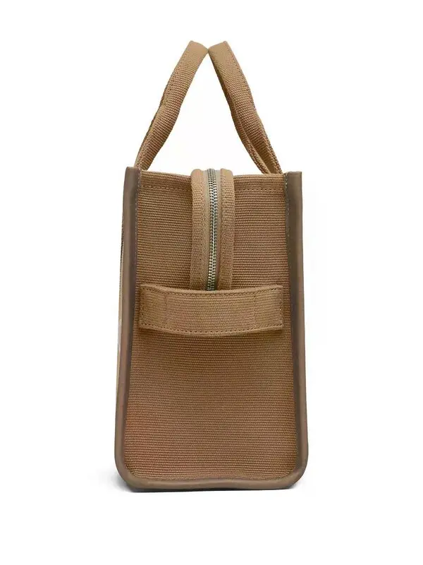 Marc Jacobs The Jacquard Logo Detail Cotton Tote Bag - Neutrals
