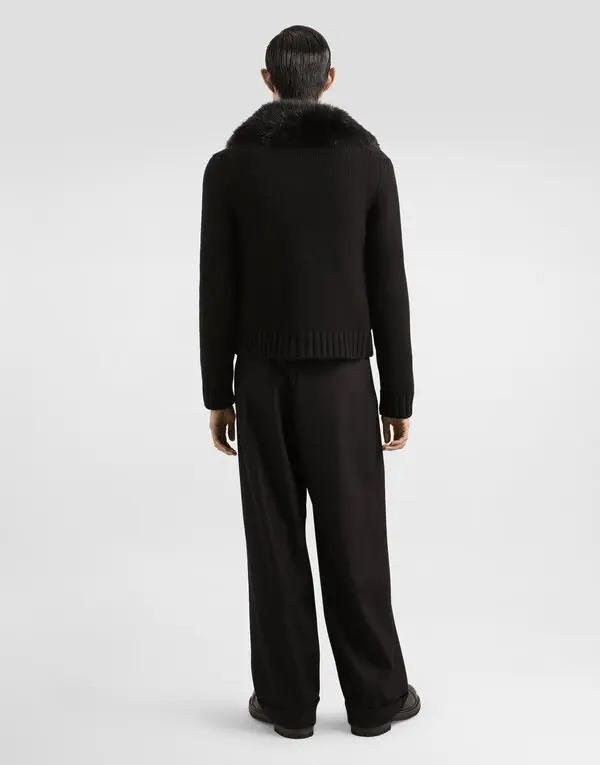 Dolce & Gabbana V-neck Pullover - Black