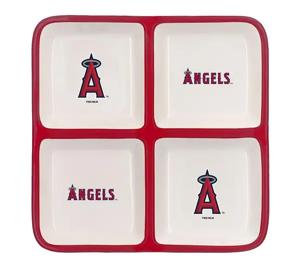 THE MEMORY COMPANY Mlb Ceramic 4 Section Square Tray