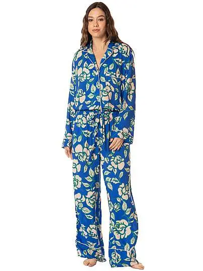 Victoria's Secret Maaji Dandelion Long-sleeve Pant Set - Blue