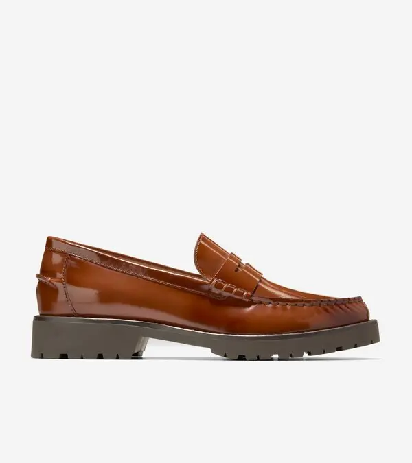 Cole Haan Treena Lug Loafers - Dark Cuoio