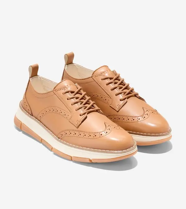 Cole Haan Zerøgrand Rella Wingtip Oxfords - Biscuit-ivory