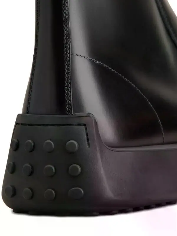 TOD'S Stitch-detail Leather Boots