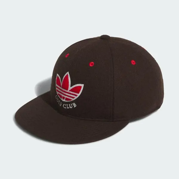 Adidas Originals Golf Club Flat Brim Cap - Dark Brown
