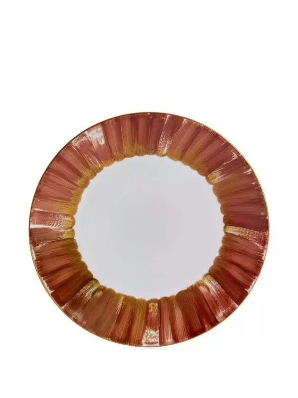 MARIE DAAGE Panache Brushstroke Dinner Plate - Orange