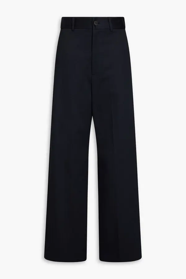 NILI LOTAN Johan Cotton-twill Wide-leg Pants