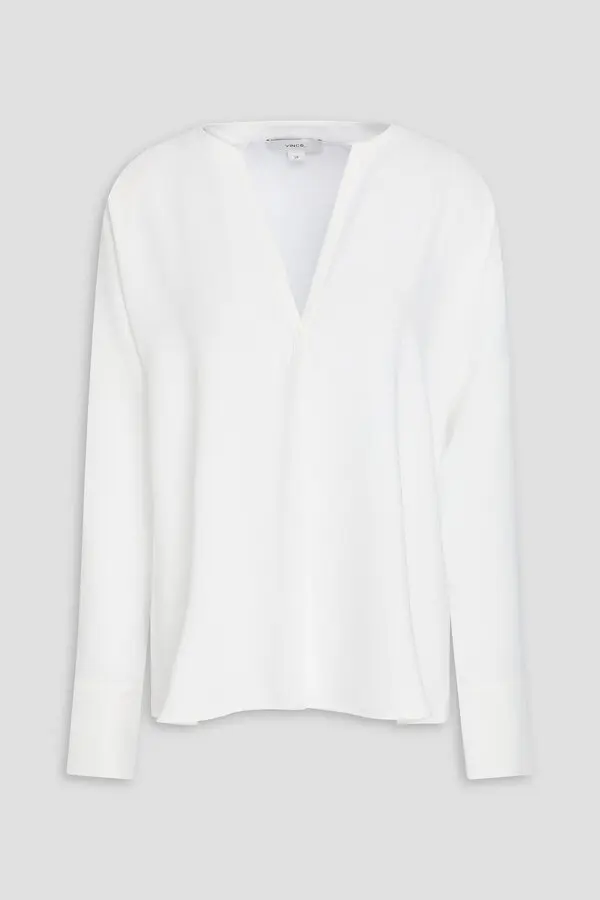Vince Crepe Blouse - White