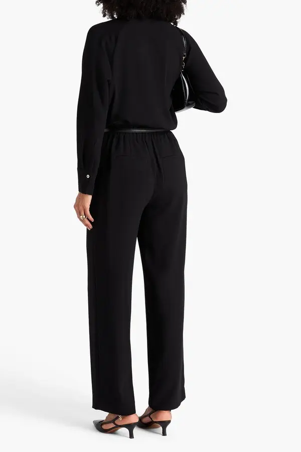 Vince Crepe Tapered Pants - Black