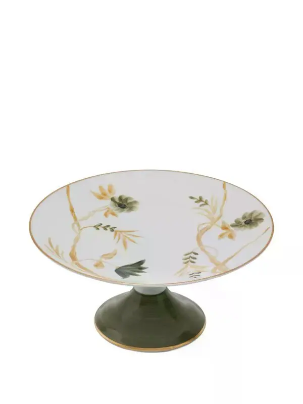 MARIE DAAGE Bouquet De Vie Floral-pattern Cake Stand - White