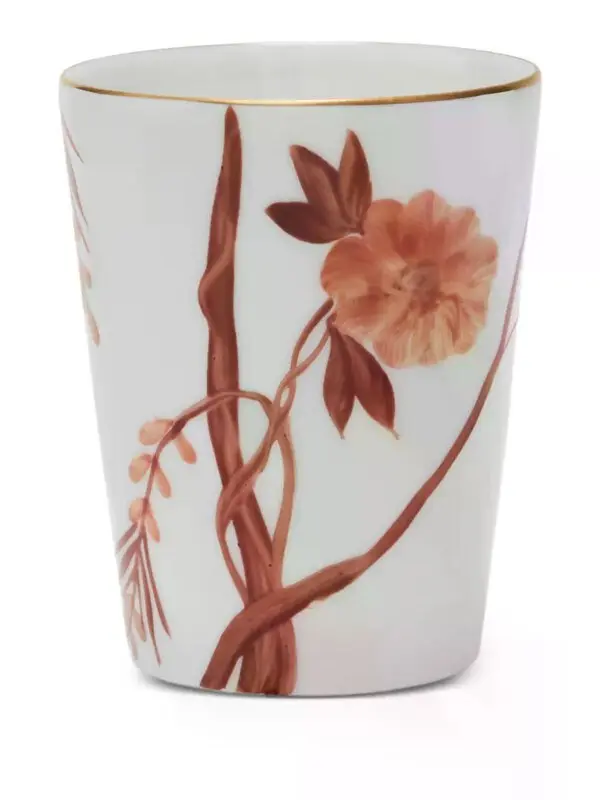 MARIE DAAGE Bouquet De Vie Floral-print Drinking Glass - White
