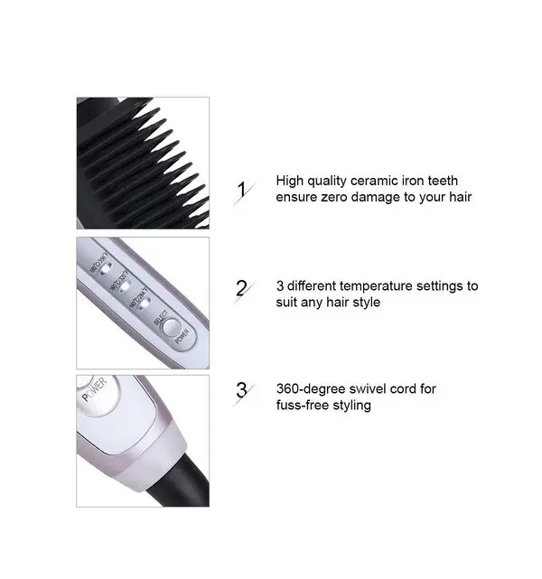 PROSPERA Ptc Ceramic Hair Straightener