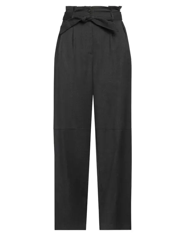 Pinko Wide-leg High-waisted Pants - Grey