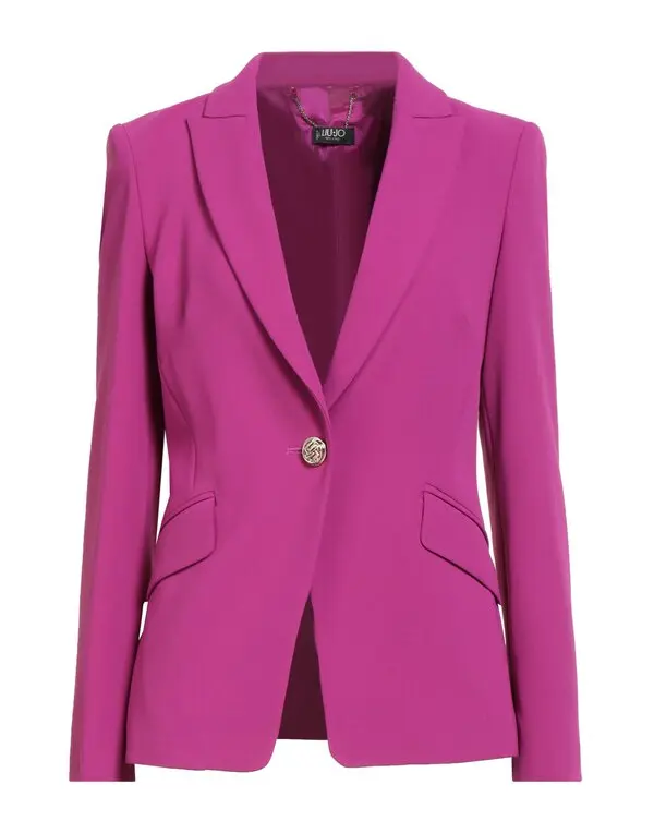 LIU •JO Single-breasted Blazer - Purple