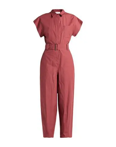 Fabiana Filippi Jumpsuit In Cotton With Belt - Red