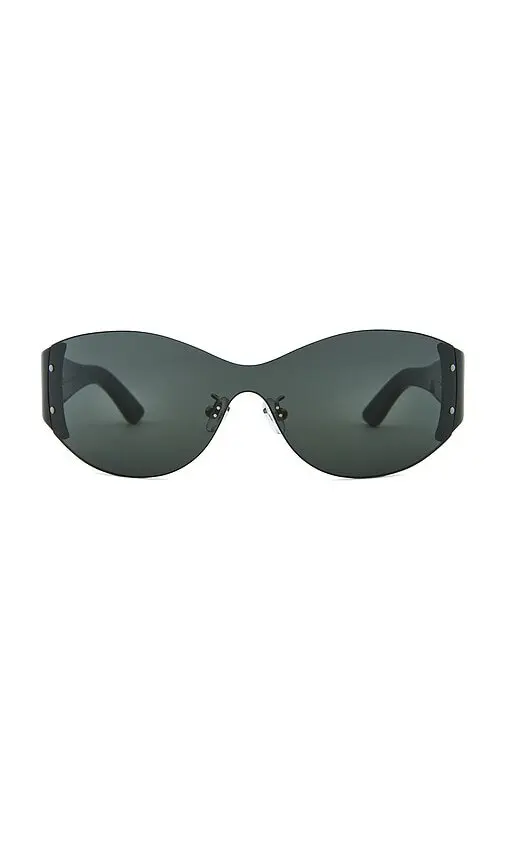 PLEASURES Bona Wrap Sunglasses - Black
