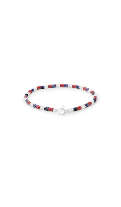 Miansai Kai Beaded Bracelet - Red  White  & Blue