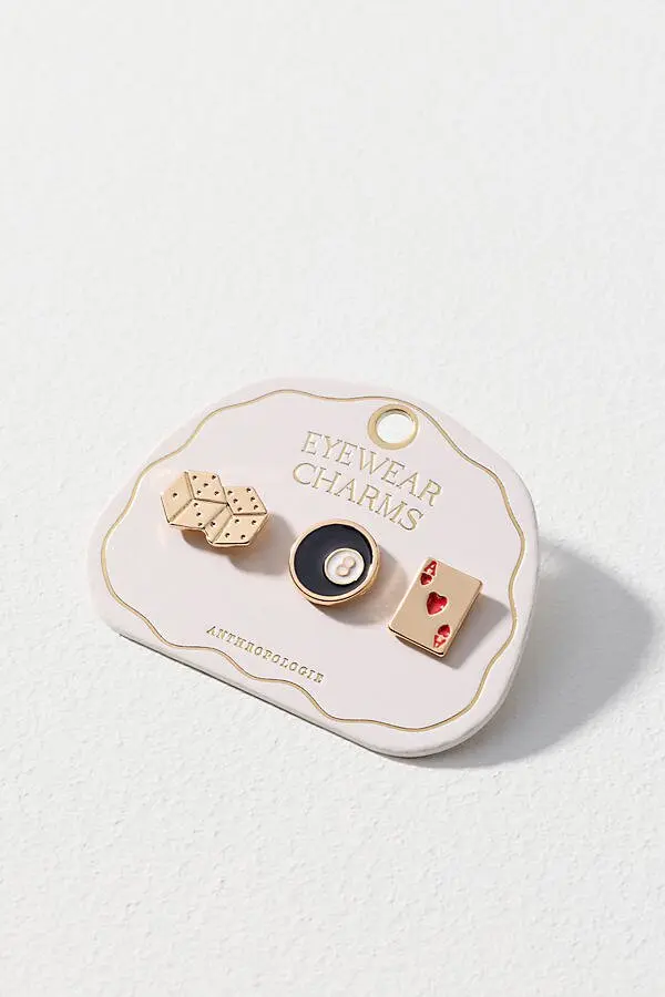 Anthropologie Game Day Eyewear Charms Set - Game Night