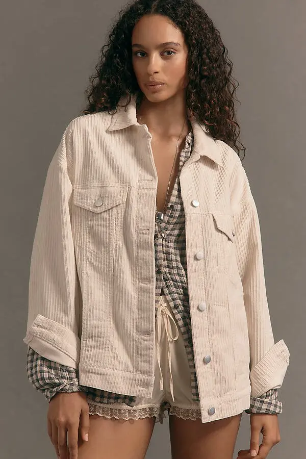 PILCRO The Weston Corduroy Boyfriend Jacket