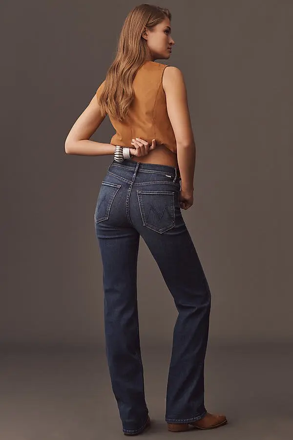 MOTHER The Kick It Mid-rise Straight-leg Jeans