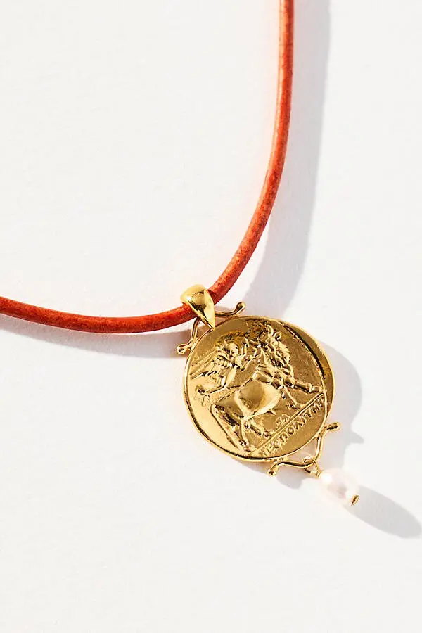 Chan Luu Coin Leather Necklace