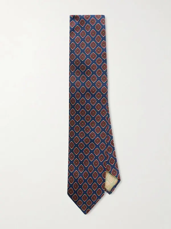 Rubinacci 9cm Silk-jacquard Tie - Blue