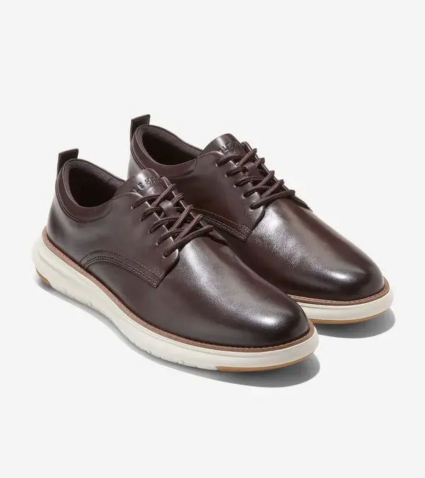 Cole Haan Grand Remix Oxfords - Dark Chocolate-silver Birch
