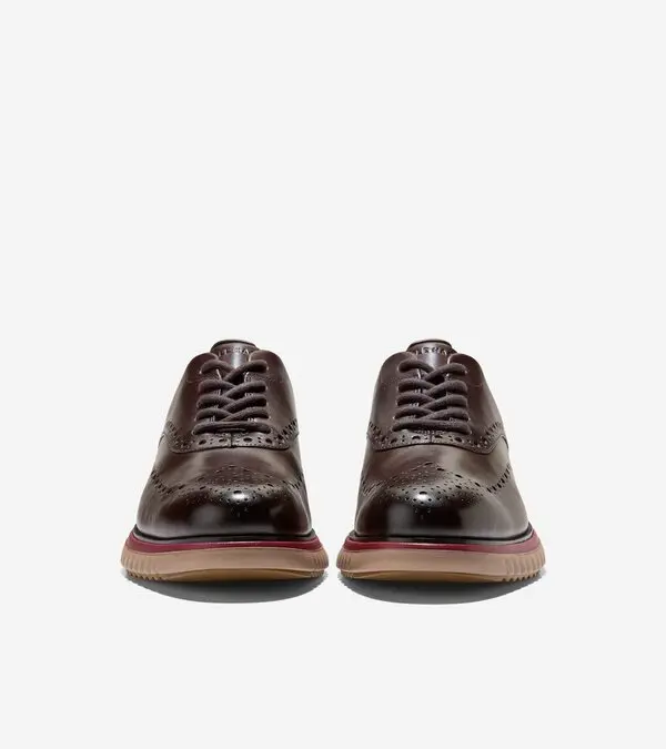 Cole Haan Zerøgrand Eon Wingtip Oxfords - Dark Chocolate-claret