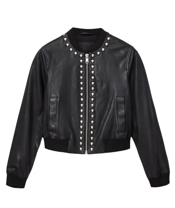 ALLSAINTS Orten Wilder Leather Bomber Jacket