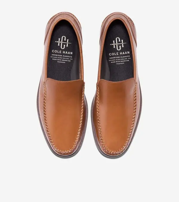 Cole Haan American Classics Hampton Loafers - British Tan-madeira
