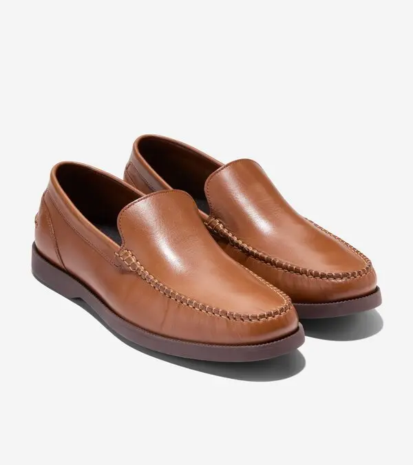 Cole Haan American Classics Hampton Loafers - British Tan-madeira