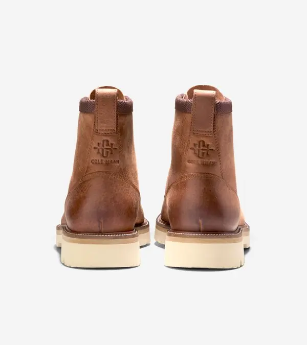 Cole Haan American Classics Plain Toe Waterproof Boots - British Tan-alabaster Gleam