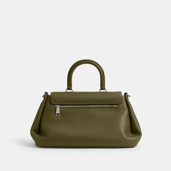 COACH® Slouchy Rogue Top Handle Bag - Silver/olive Multi