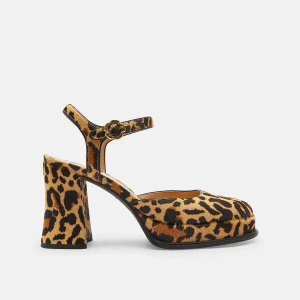 COACH Tea Rose Leopard Print Pumps