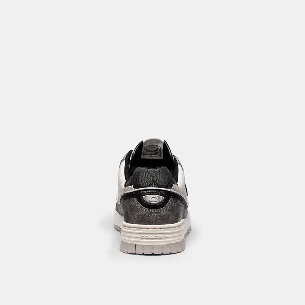 COACH Soho Mixed Signature Sneakers - Black/chalk