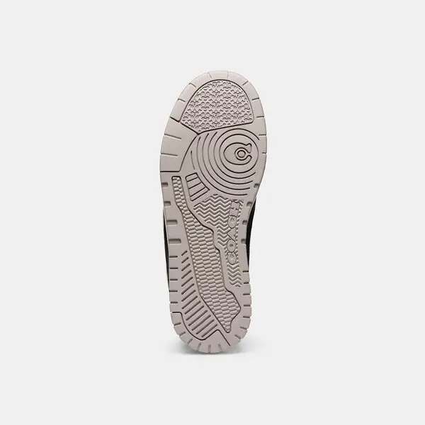 COACH Soho Mixed Signature Sneakers - Black/chalk