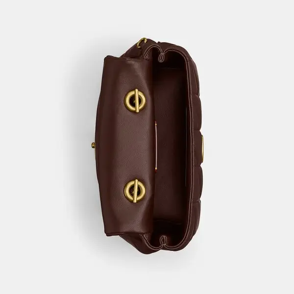 COACH Tabby Top Handle Bag With Quilting - Brass/maple