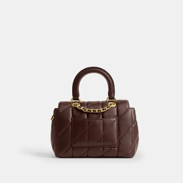 COACH Tabby Top Handle Bag - Brass/maple
