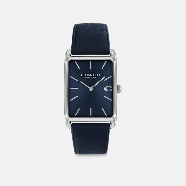 Coach Elliot Watch, 32mm X 26mm - Navy Blue