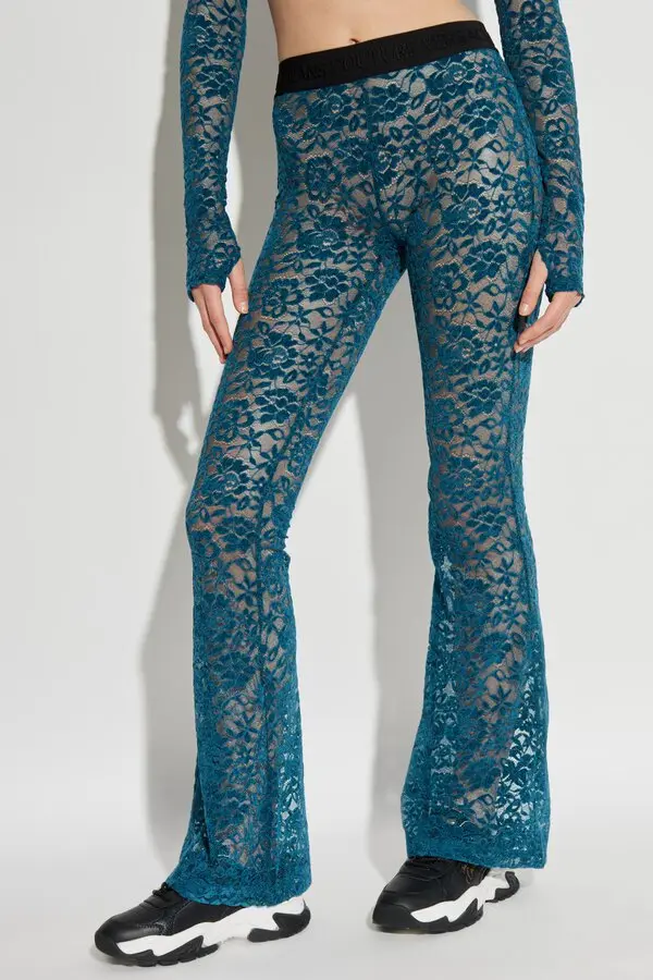 Versace Lace Flared Trousers