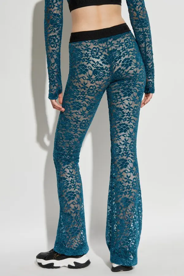 Versace Lace Flared Trousers