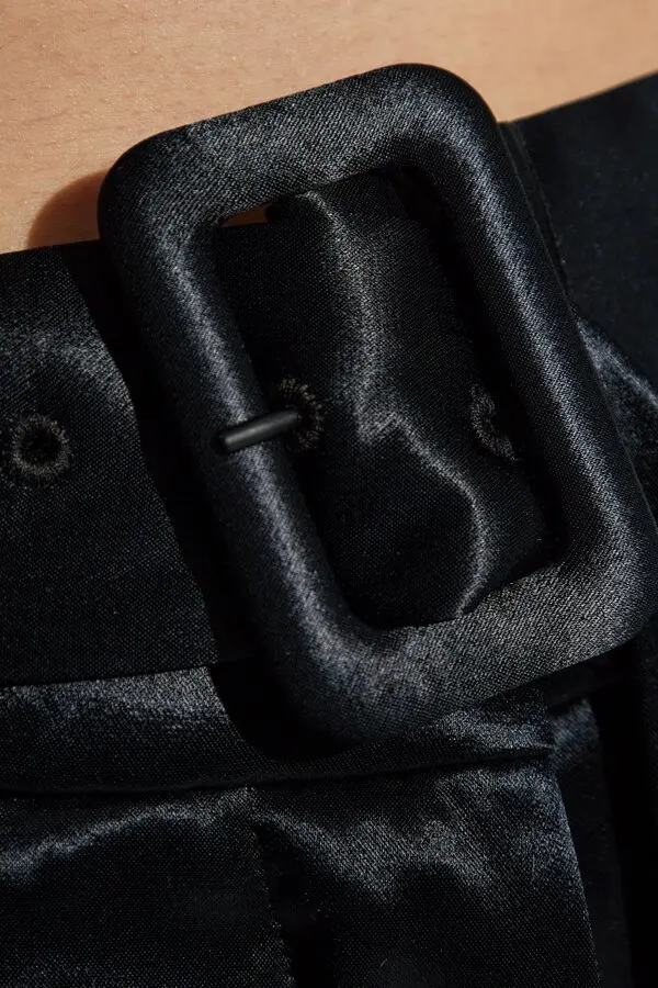FERRAGAMO Satin Trousers With Belt