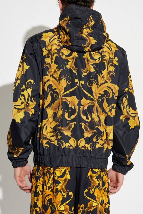 Versace Barocco Print Jacket In Black - 50% Off | Editorialist